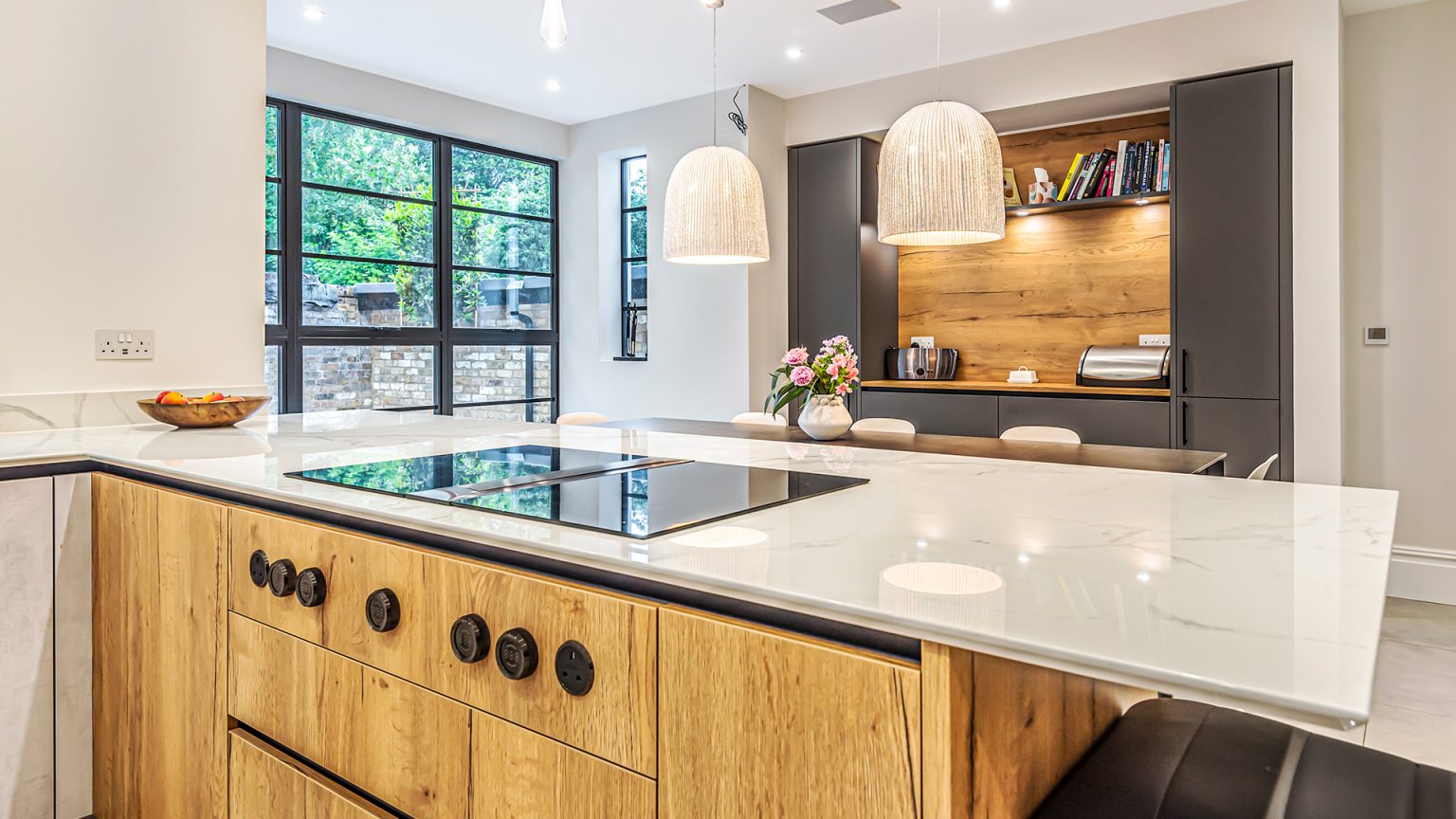 A Modern Family Kitchen with an Industrial Edge