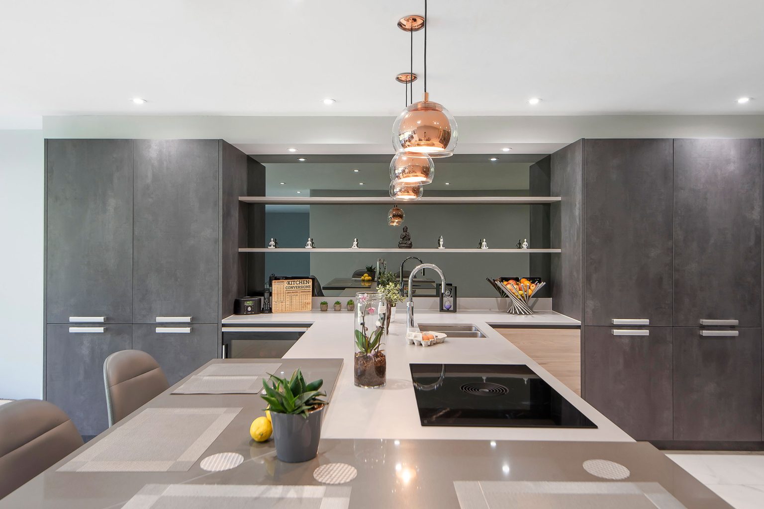 Modern Multi-Generational Family Kitchen