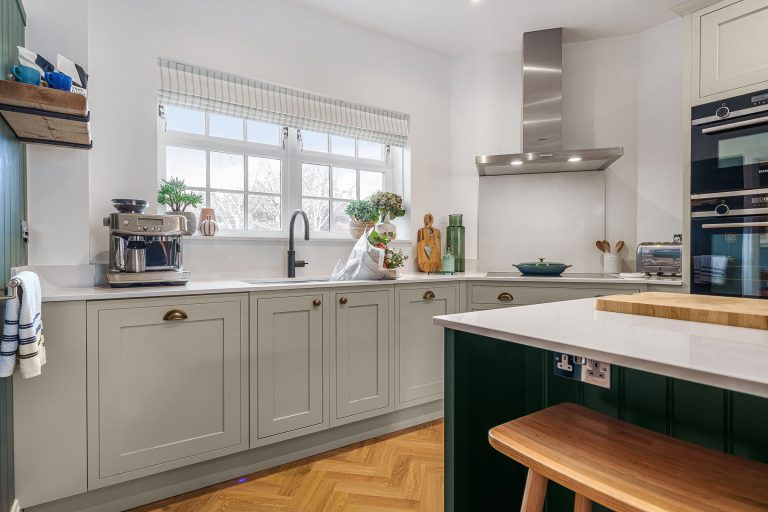 A Stylish Green Shaker Kitchen by the Kitchen Experts at KCA